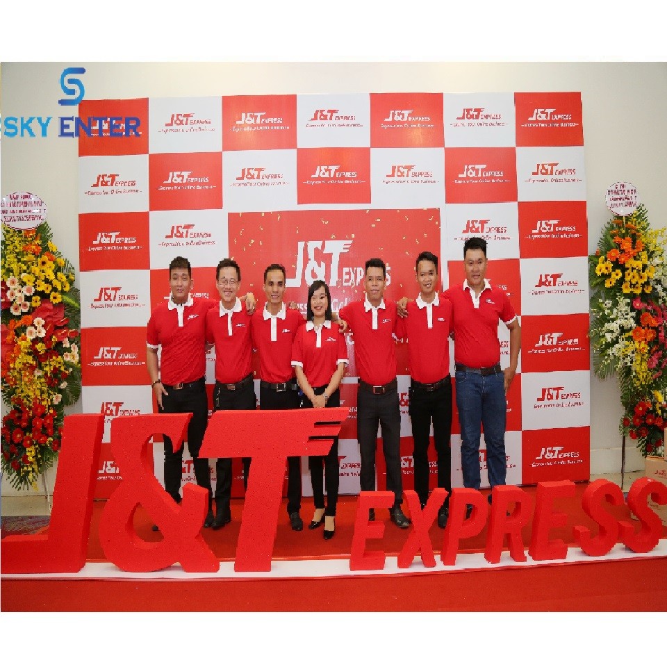 Cung Cấp Cho Thuê Backdrop Hội Nghị J&T Express